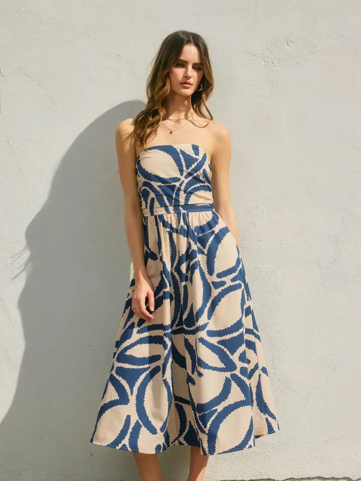 Set Sail Maxi Woven Dress | Crown and Iris