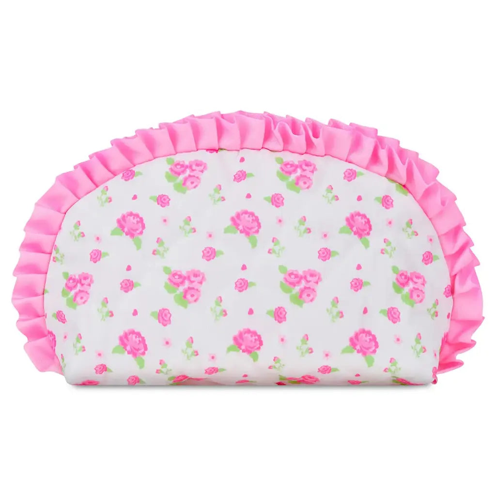 Pretty in Pink Oval Cosmetic Bag | Crown and Iris