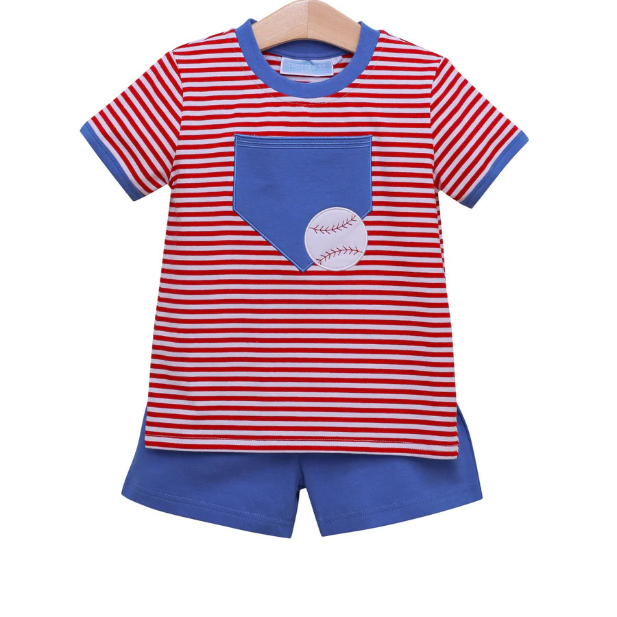 Trotter Street- Baseball Pocket Short Set | Crown and Iris