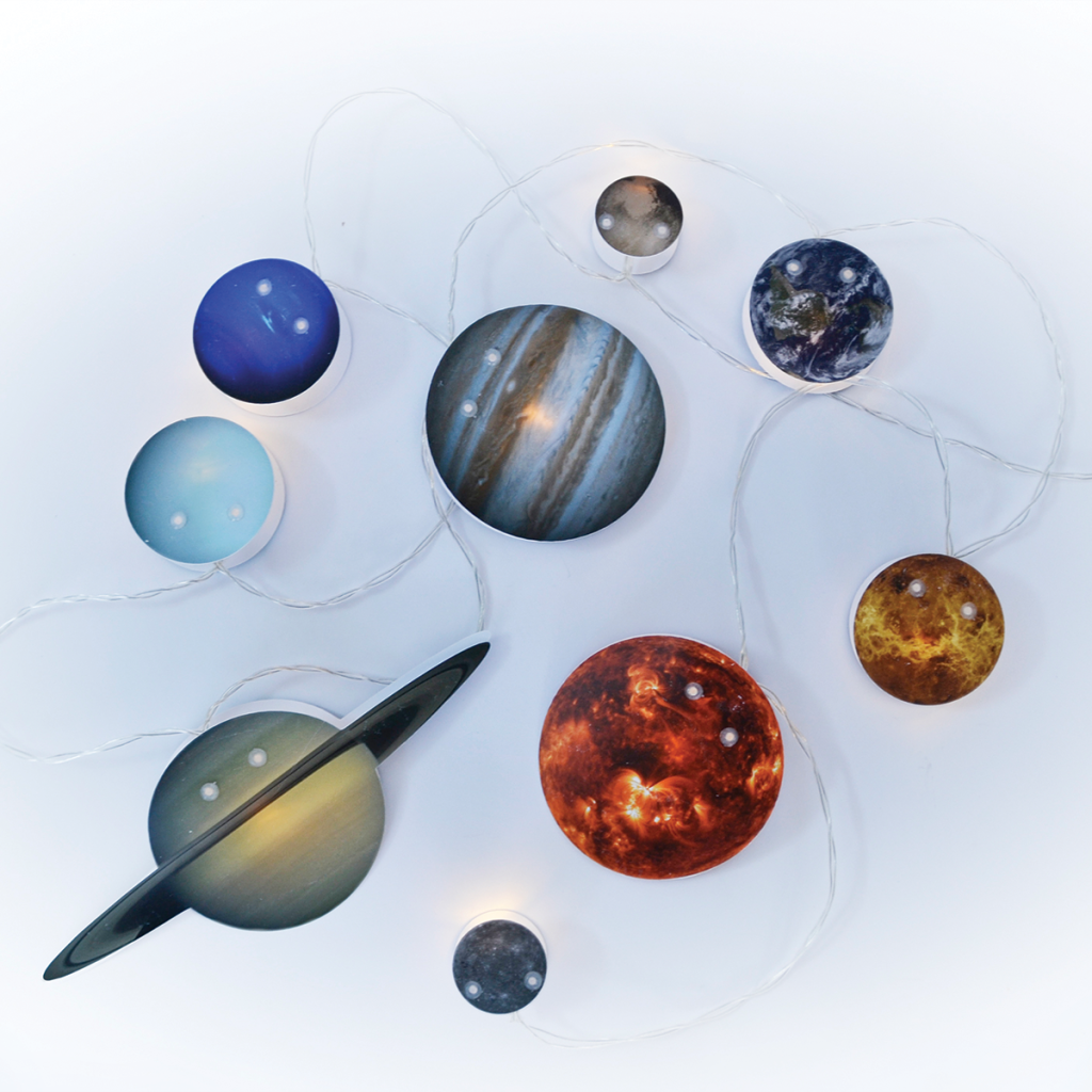 Solar System Planet String Lights | Crown and Iris